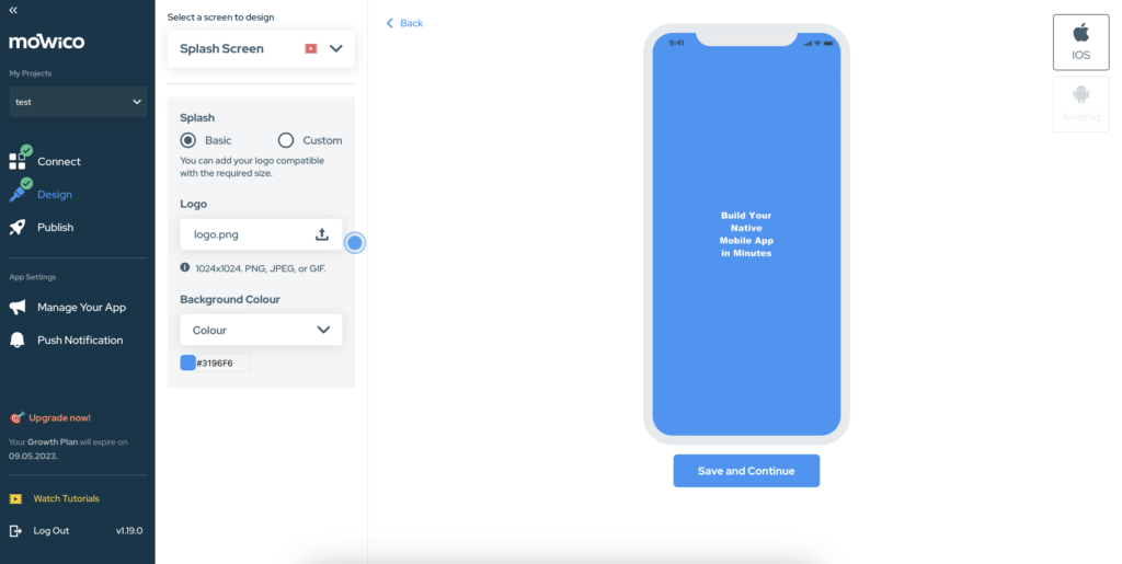 How to design splash screen - Mowico
